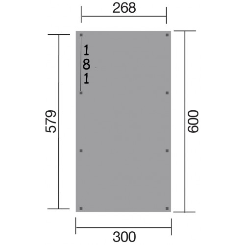 ABRI VOITURE, autoportant toit plat PVC 3x6M