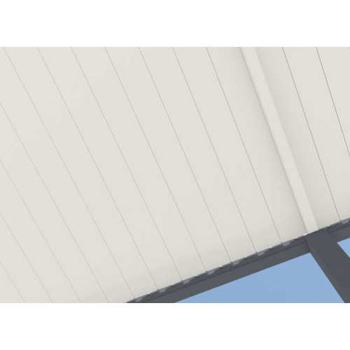 Pergola Alu Bioclimatique Bicolore - 18 M² + 2 Stores inclus