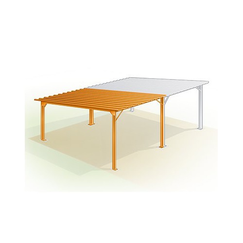 Travée Supplémentaire Abri Métallique 4x4M