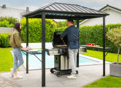 Abri Barbecue Aluminium, Toit Pagode - 4.33 m2