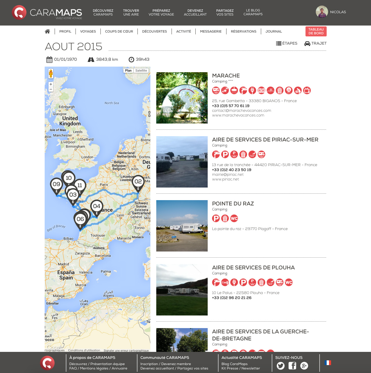 Caramaps.com, l’indispensable pour les voyages en camping-car