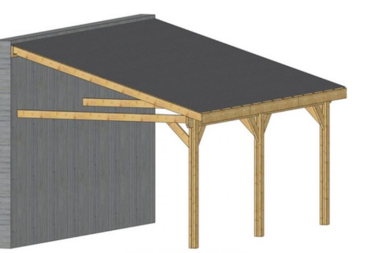 Appentis bois : créer une avancée protectrice grâce à une charpente