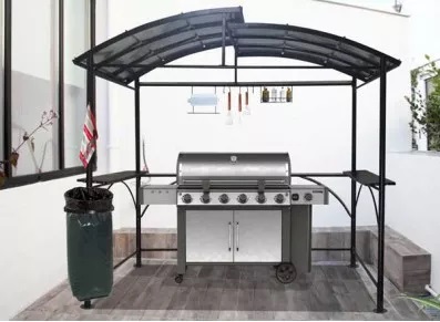 Abri barbecue : un toit métal / bois pour votre barbuc ou plancha ...